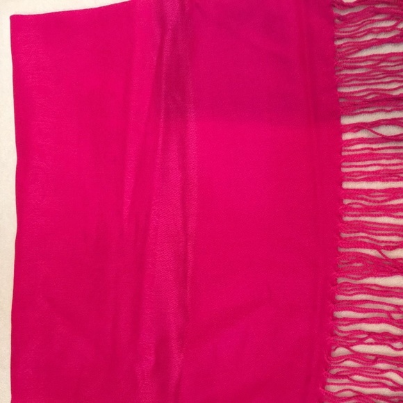 Cashmina | Accessories | Cashmina Unisex Scarf Hot Pink | Poshmark